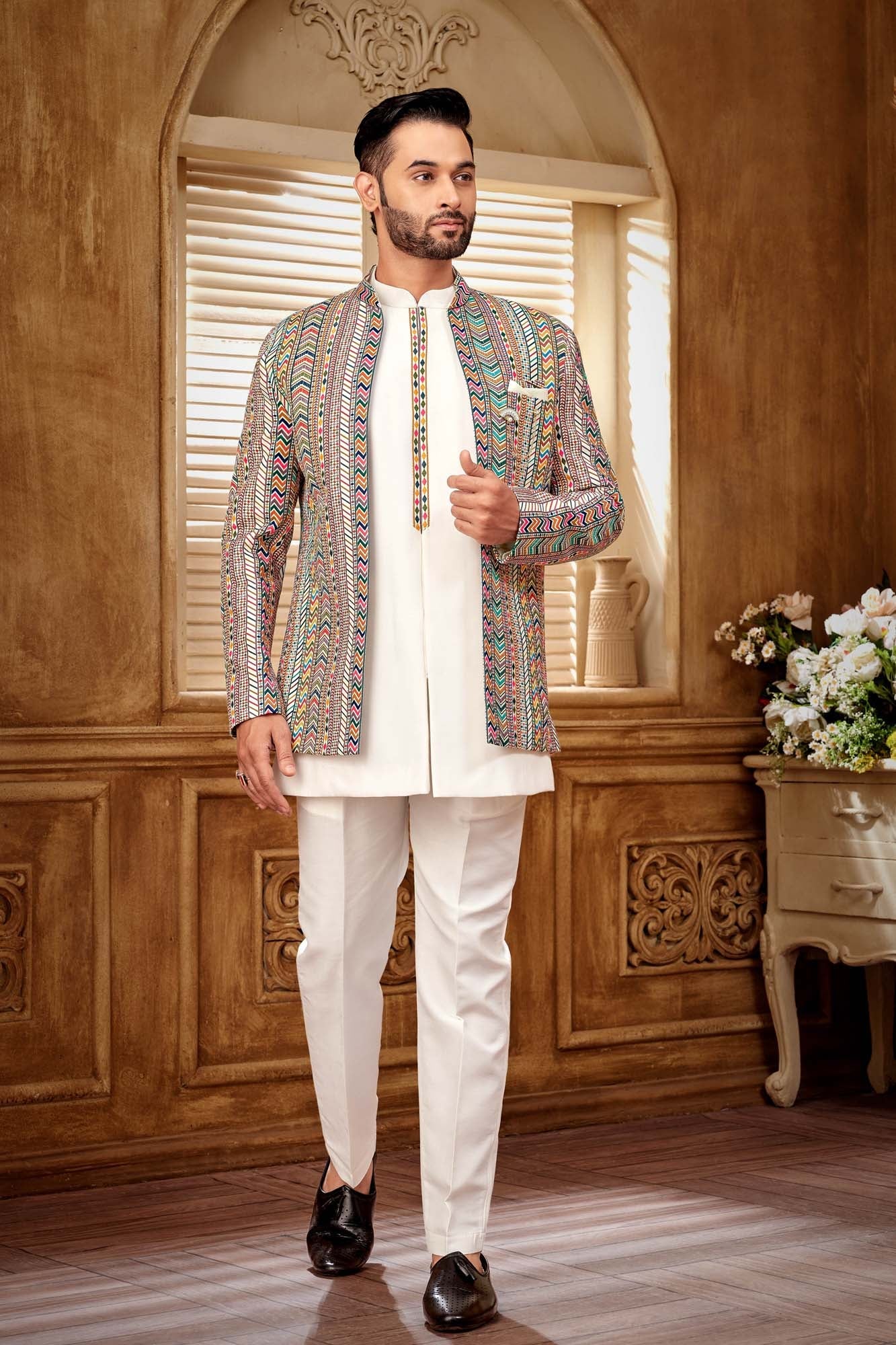 Jodhpuri Suit for Men | Buy Jodhpuri Kurta & Bandhgala – Ethnic Mela India